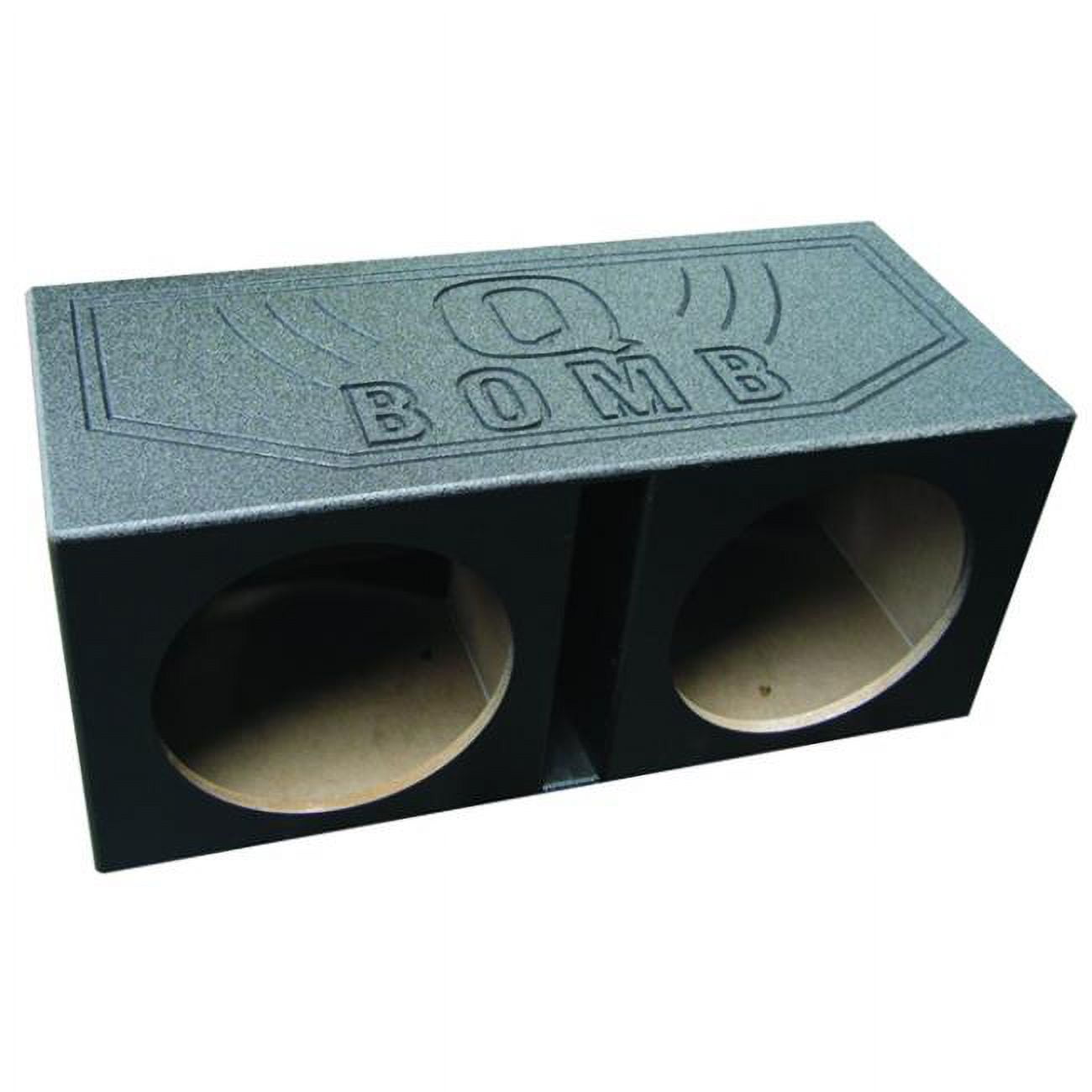 SCY QP-QBOMB12V Qbomb Dual 12 in. Vented Box Painted - Black - Walmart.com