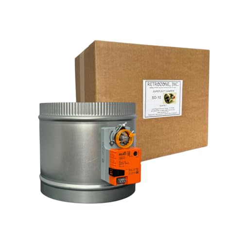 SD 10" inch Belimo 3 Wire Motorized 24v Round Zone Control Damper ...