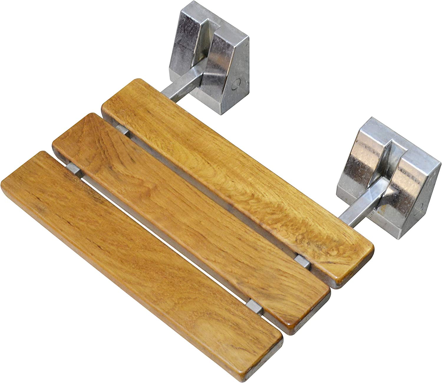 SD 15" Teak Wood Floding Seat Wall Mount Shower Bench - Walmart.com