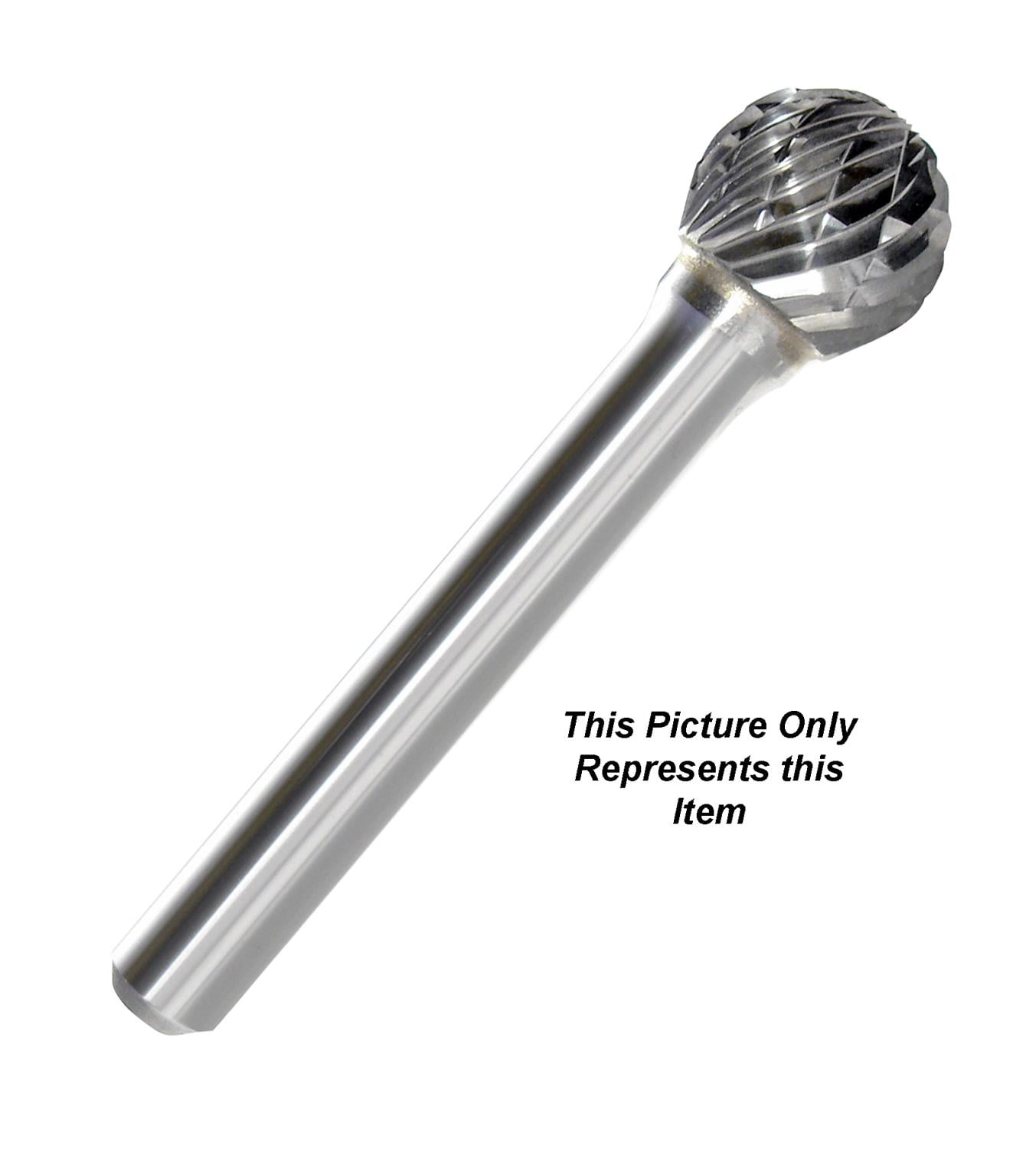SD-40 Spherical Ball Shape 1/16" Diameter Carbide Burr Double Cut ...