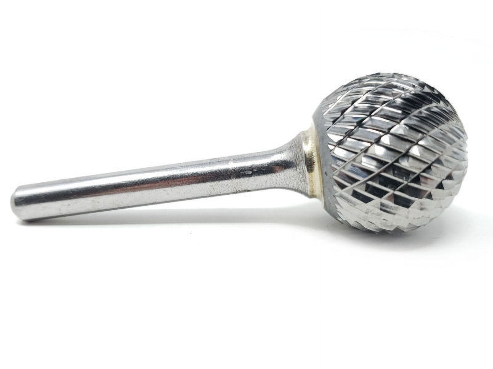 SD-9 Double Cut Ball Shape 1" Carbide Burr Bur Tool Die Grinder Bit 1/4 ...