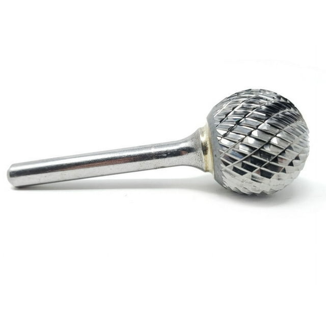 SD-9 Double Cut Ball Shape 1" Carbide Burr Bur Tool Die Grinder Bit 1/4 ...