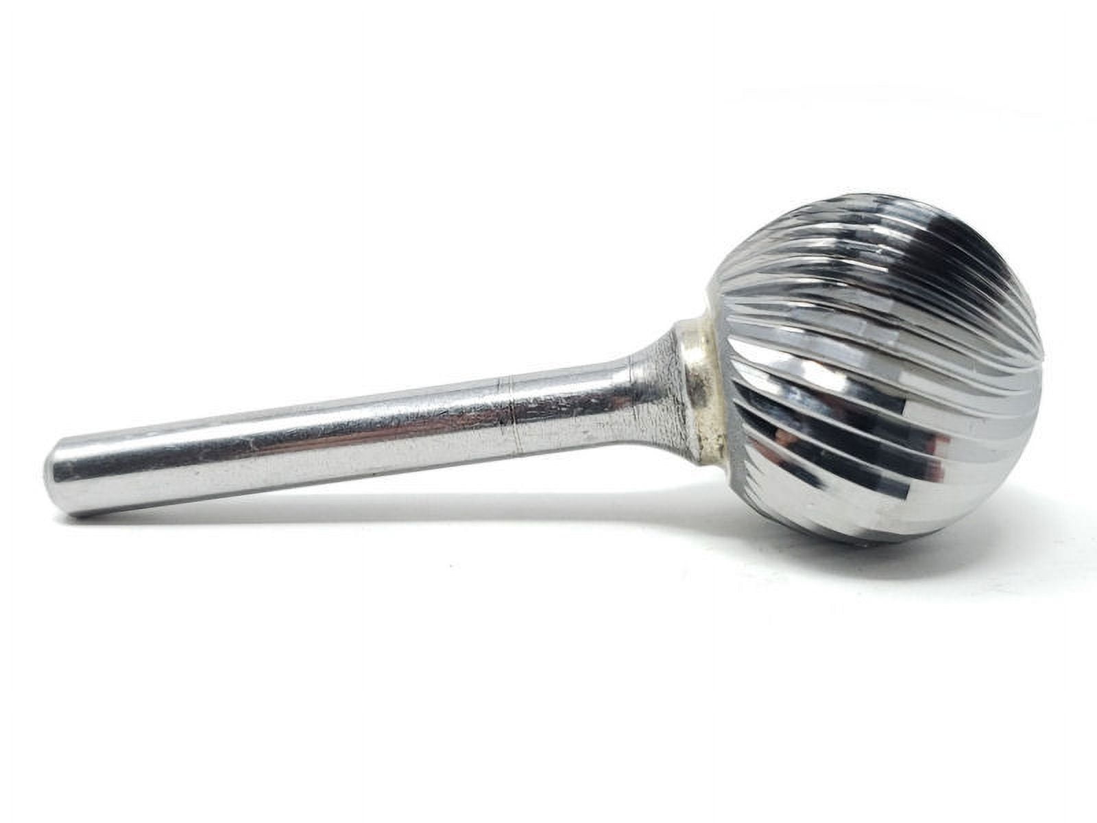 SD-9 Single Cut Ball Shape 1" Carbide Burr Bur Tool Die Grinder Bit 1/4 ...