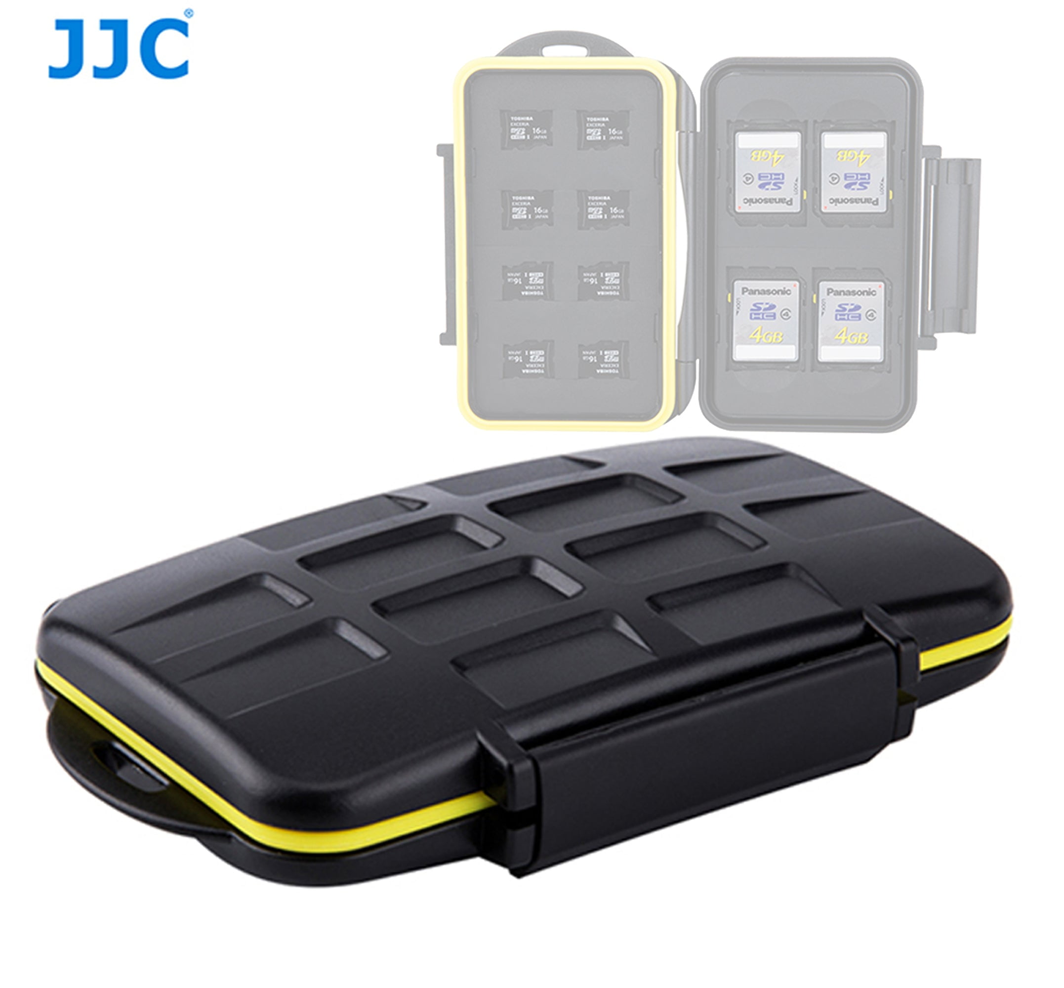 SD Card Case, Micro SD Card Case, JJC MC-SDMSD12 Rubber Sealed Water ...