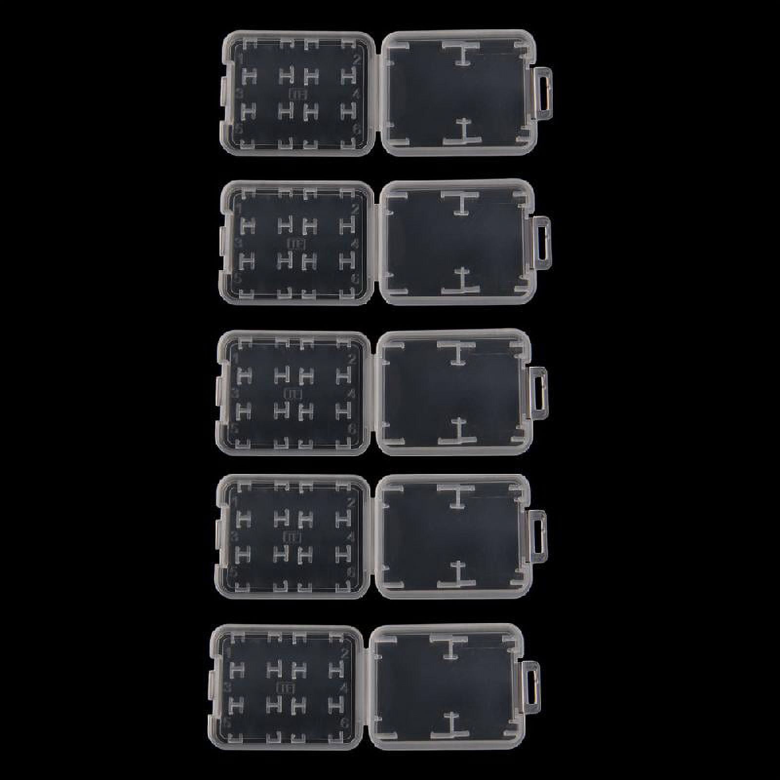 SD Card Holder, Plastic SD MMC SDHC PRO Duo Memory Card Case Holder ...