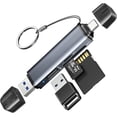 SD Card Reader, 5G Super Speed USB3.0 SD/TF Card Reader, 3-Slot USB A/C ...