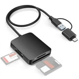 SD Card Reader, TSV Memory Card Reader 4 in 1 USB C USB 3.0 Dual ...