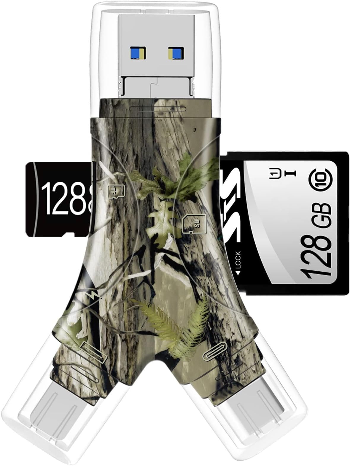 SD Card Reader for ////Computer/Camera,4 in1 SD Card Reader Trail ...