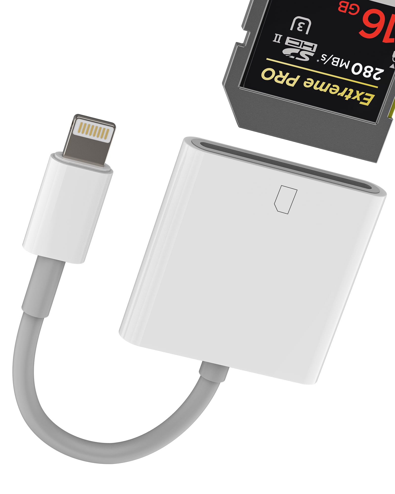 SD Card Reader Lightning Adapter for iPhone 14 13 Pro Max for Apple MFi ...