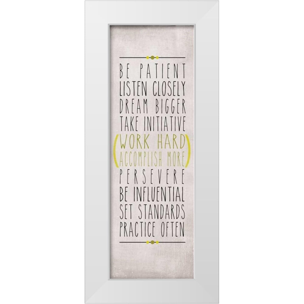 SD Graphics Studio 11x24 White Modern Wood Framed Museum Art Print ...