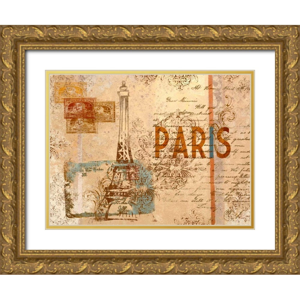 SD Graphics Studio 14x12 Gold Ornate Wood Framed with Double Matting ...