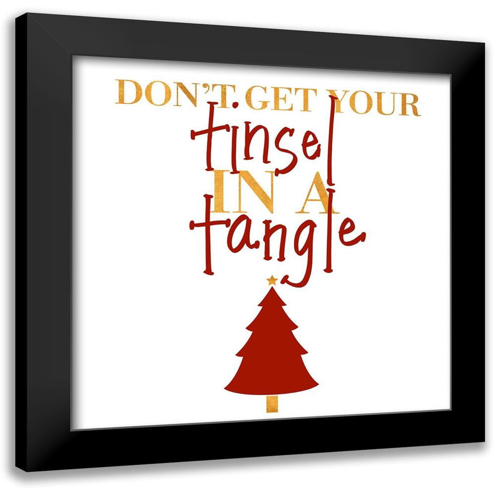 SD Graphics Studio 15x15 Black Modern Framed Museum Art Print Titled - Tinsel in a Tangle ...