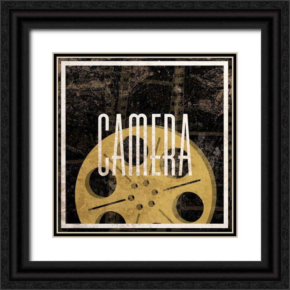 SD Graphics Studio 15x15 Black Ornate Wood Framed with Double Matting ...