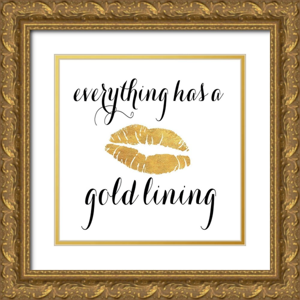 SD Graphics Studio 15x15 Gold Ornate Wood Framed with Double Matting ...