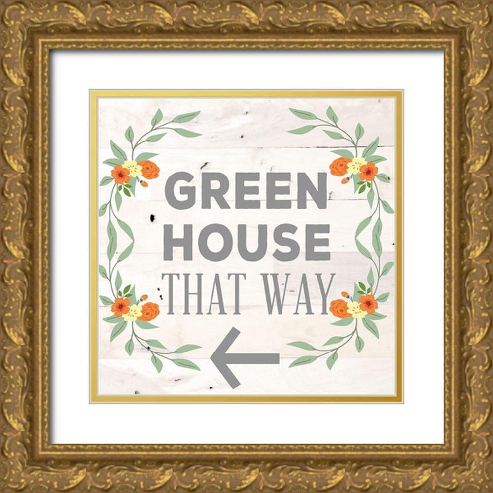 SD Graphics Studio 15x15 Gold Ornate Wood Framed with Double Matting Museum Art Print Titled ...