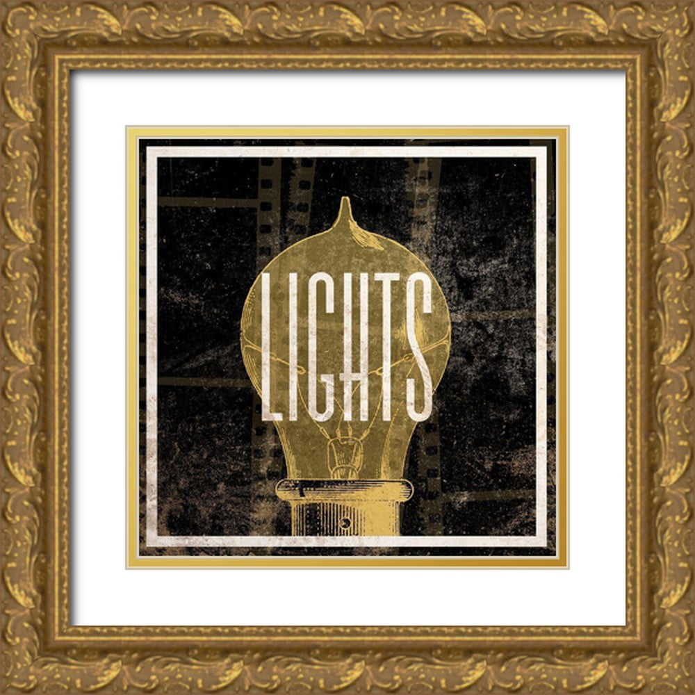 SD Graphics Studio 15x15 Gold Ornate Wood Framed with Double Matting ...