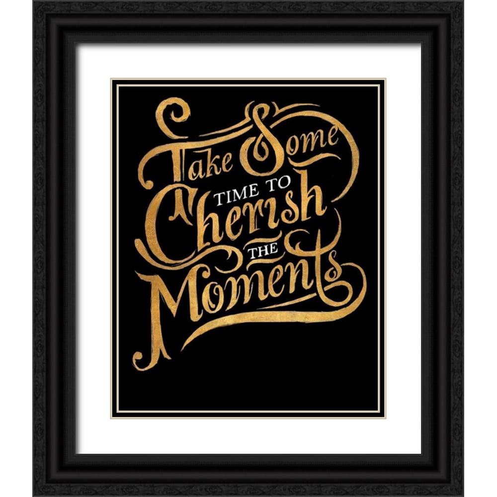SD Graphics Studio 15x18 Black Ornate Wood Framed with Double Matting ...