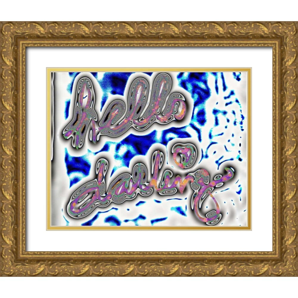 SD Graphics Studio 18x15 Gold Ornate Wood Framed with Double Matting ...