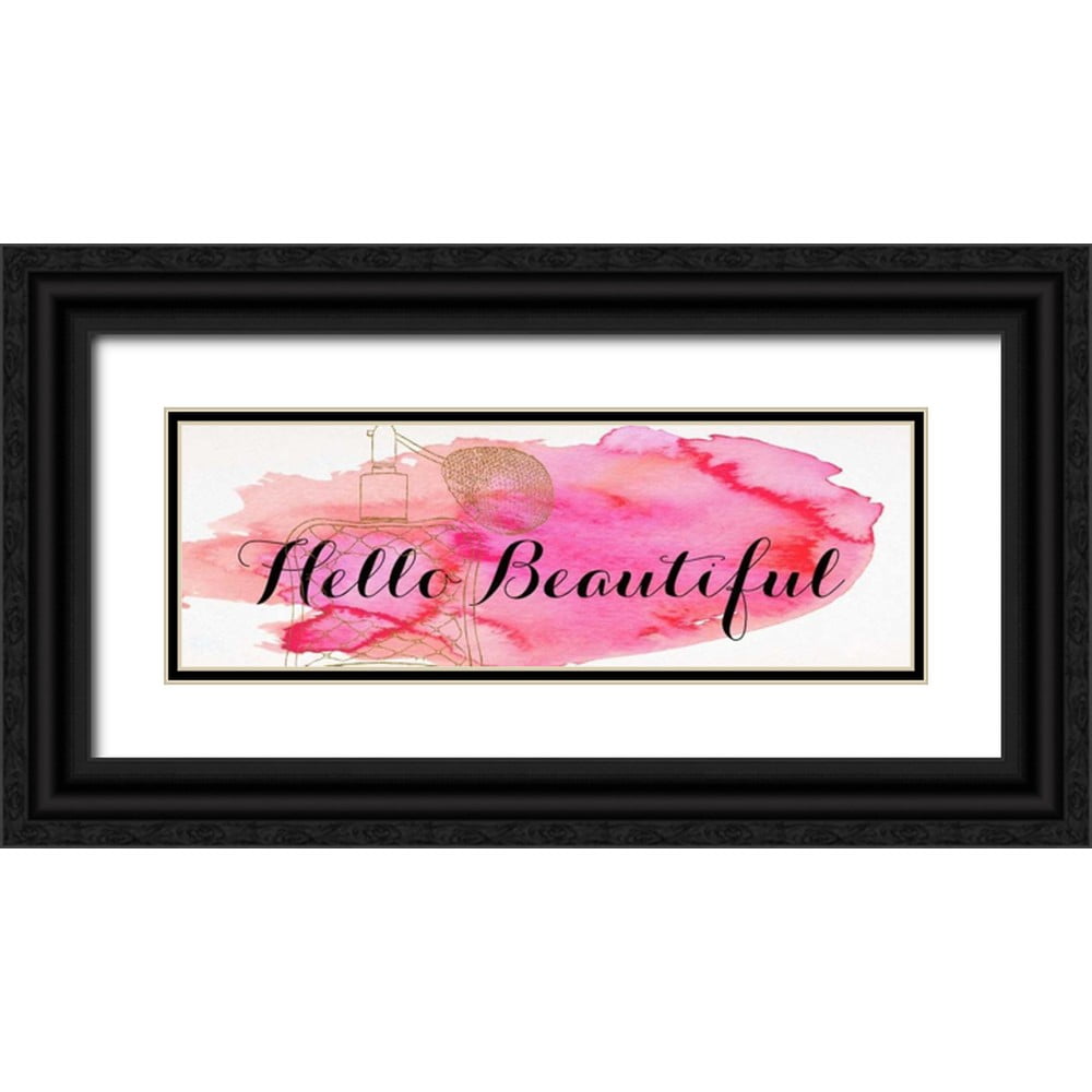 SD Graphics Studio 18x9 Black Ornate Wood Framed with Double Matting ...