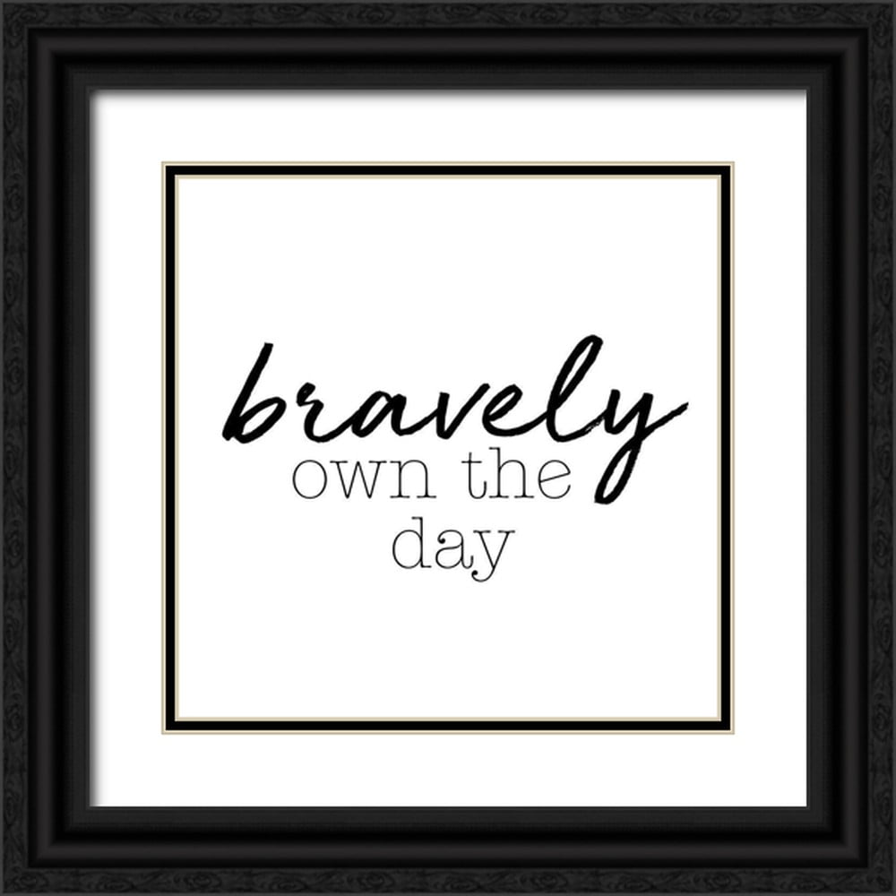 SD Graphics Studio 20x20 Black Ornate Wood Framed with Double Matting ...