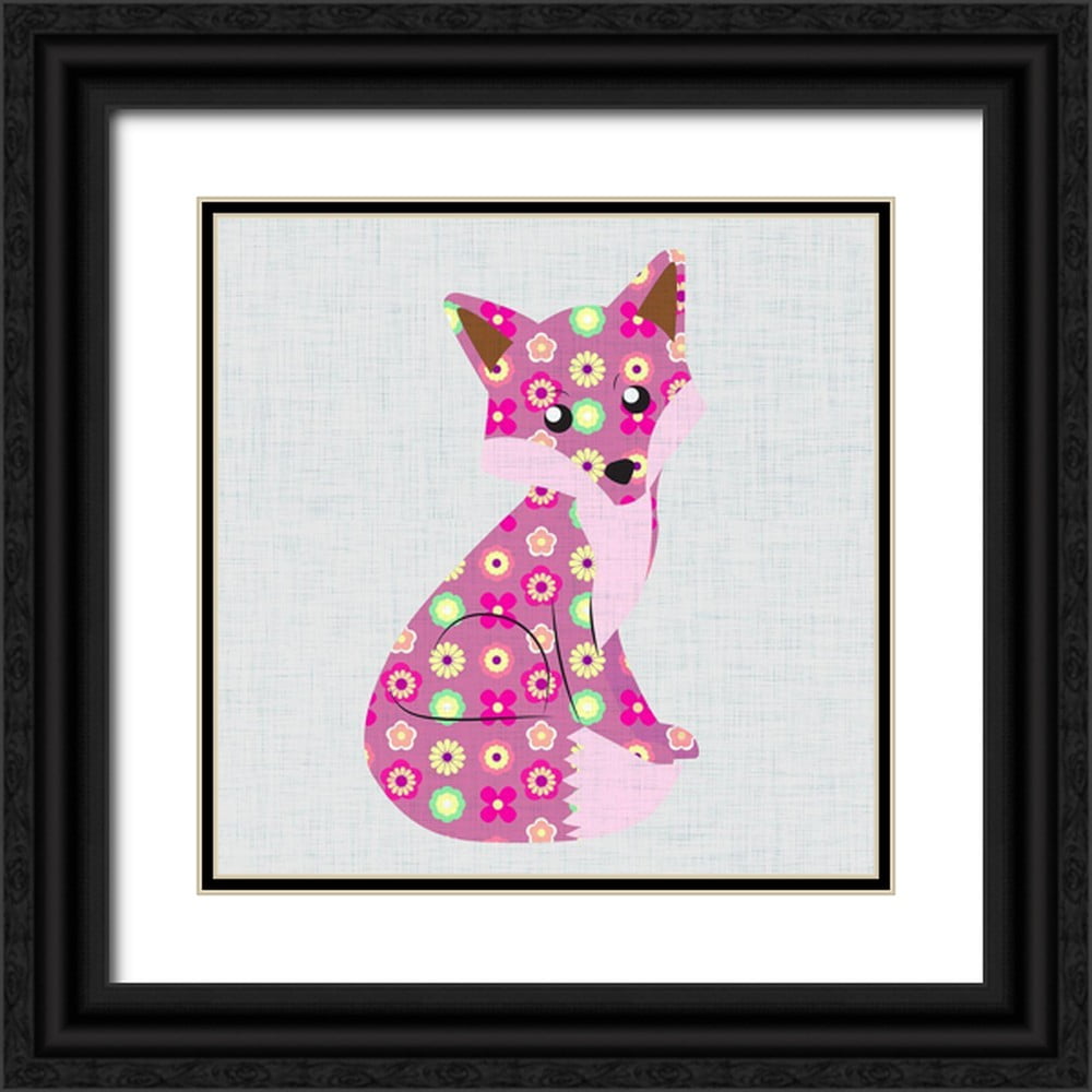 SD Graphics Studio 20x20 Black Ornate Wood Framed with Double Matting ...