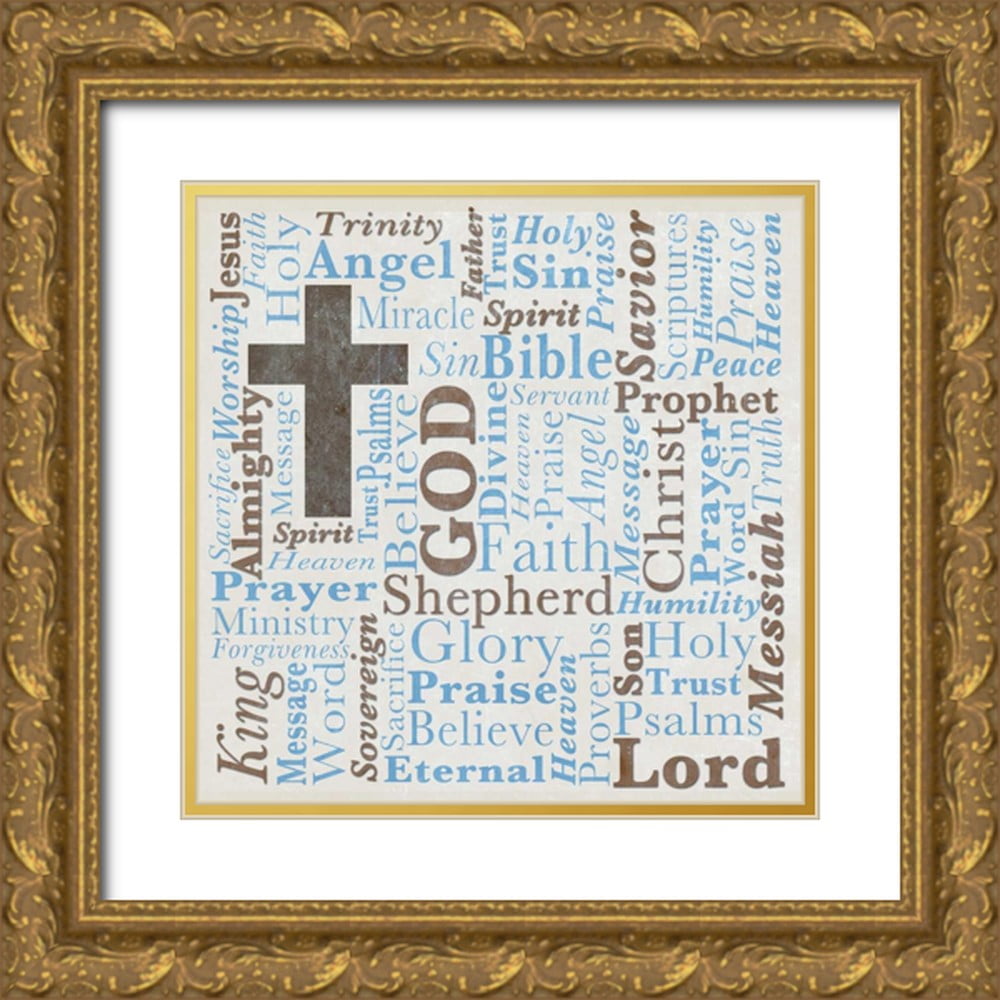 SD Graphics Studio 20x20 Gold Ornate Wood Framed with Double Matting ...