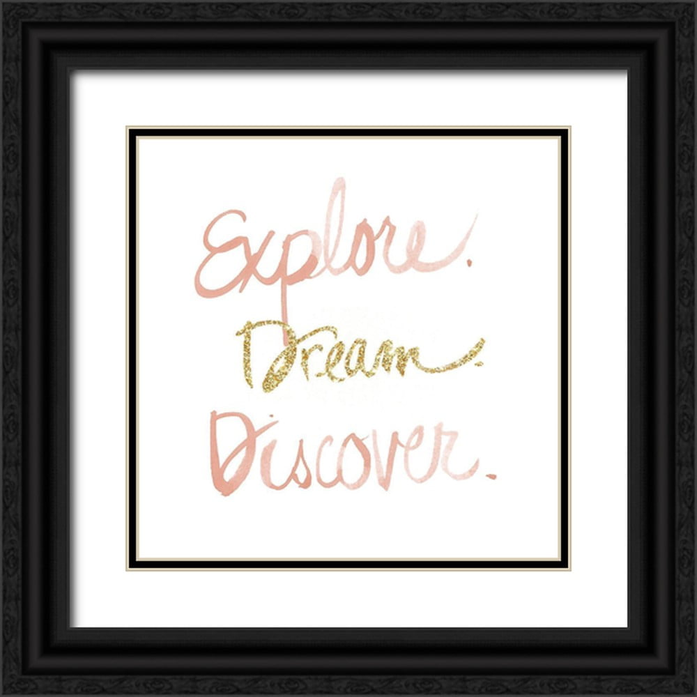 SD Graphics Studio 26x26 Black Ornate Wood Framed with Double Matting ...