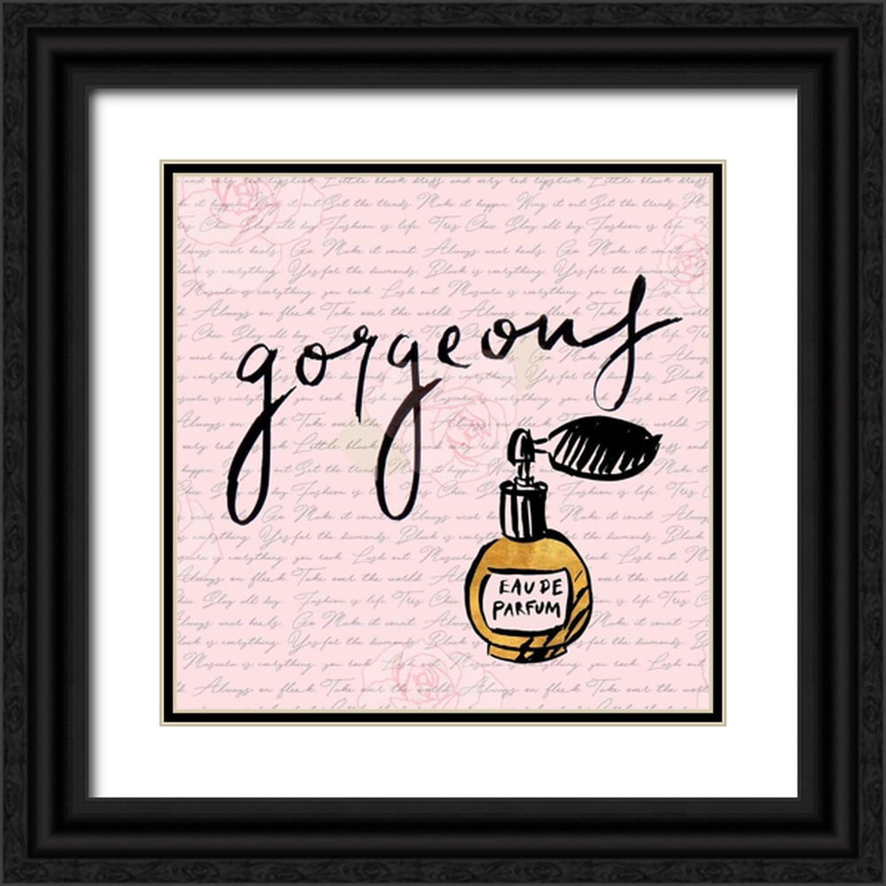 SD Graphics Studio 26x26 Black Ornate Wood Framed with Double Matting ...