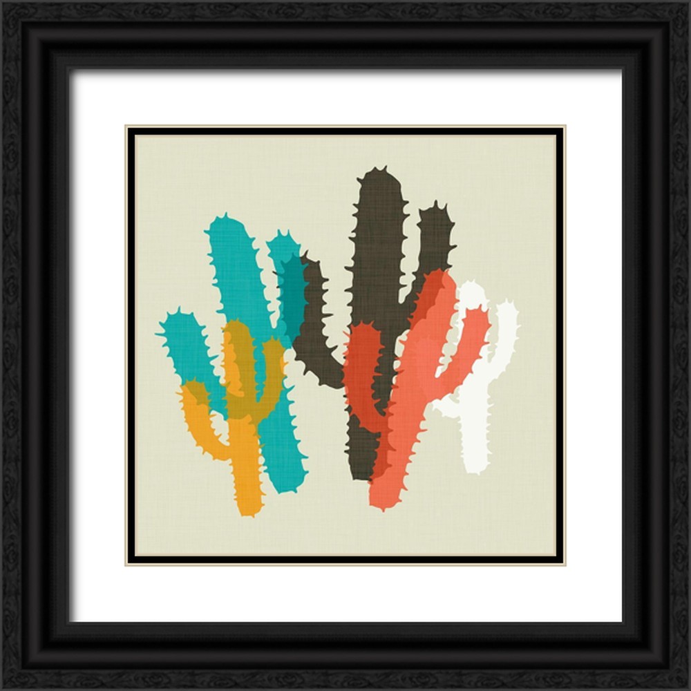 SD Graphics Studio 26x26 Black Ornate Wood Framed with Double Matting ...