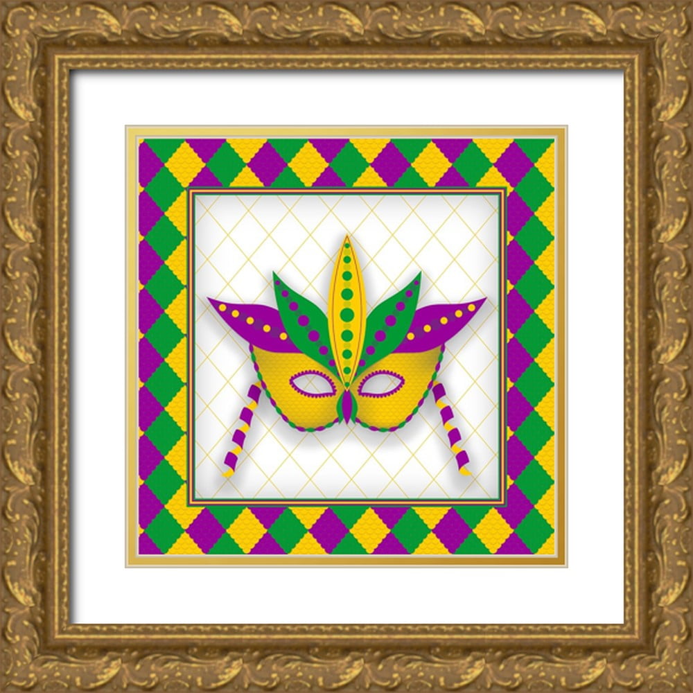 SD Graphics Studio 26x26 Gold Ornate Wood Framed with Double Matting ...