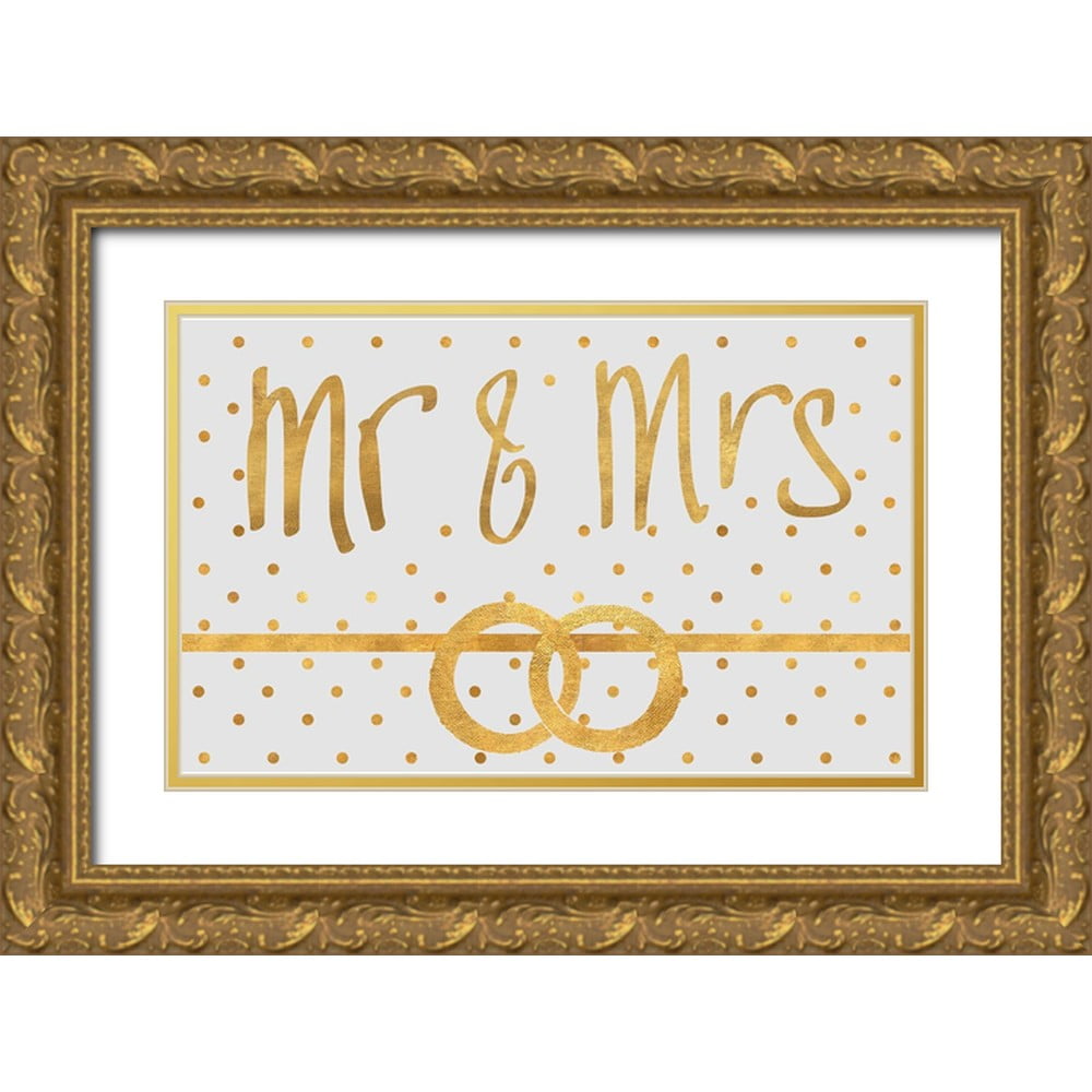 SD Graphics Studio 32x21 Gold Ornate Wood Framed with Double Matting ...