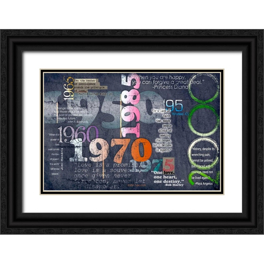 SD Graphics Studio 32x23 Black Ornate Wood Framed with Double Matting ...