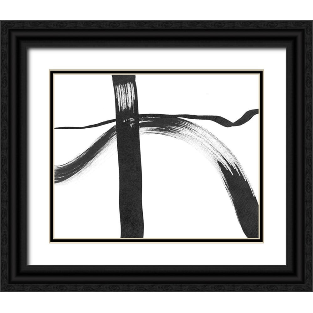SD Graphics Studio 32x26 Black Ornate Wood Framed with Double Matting ...