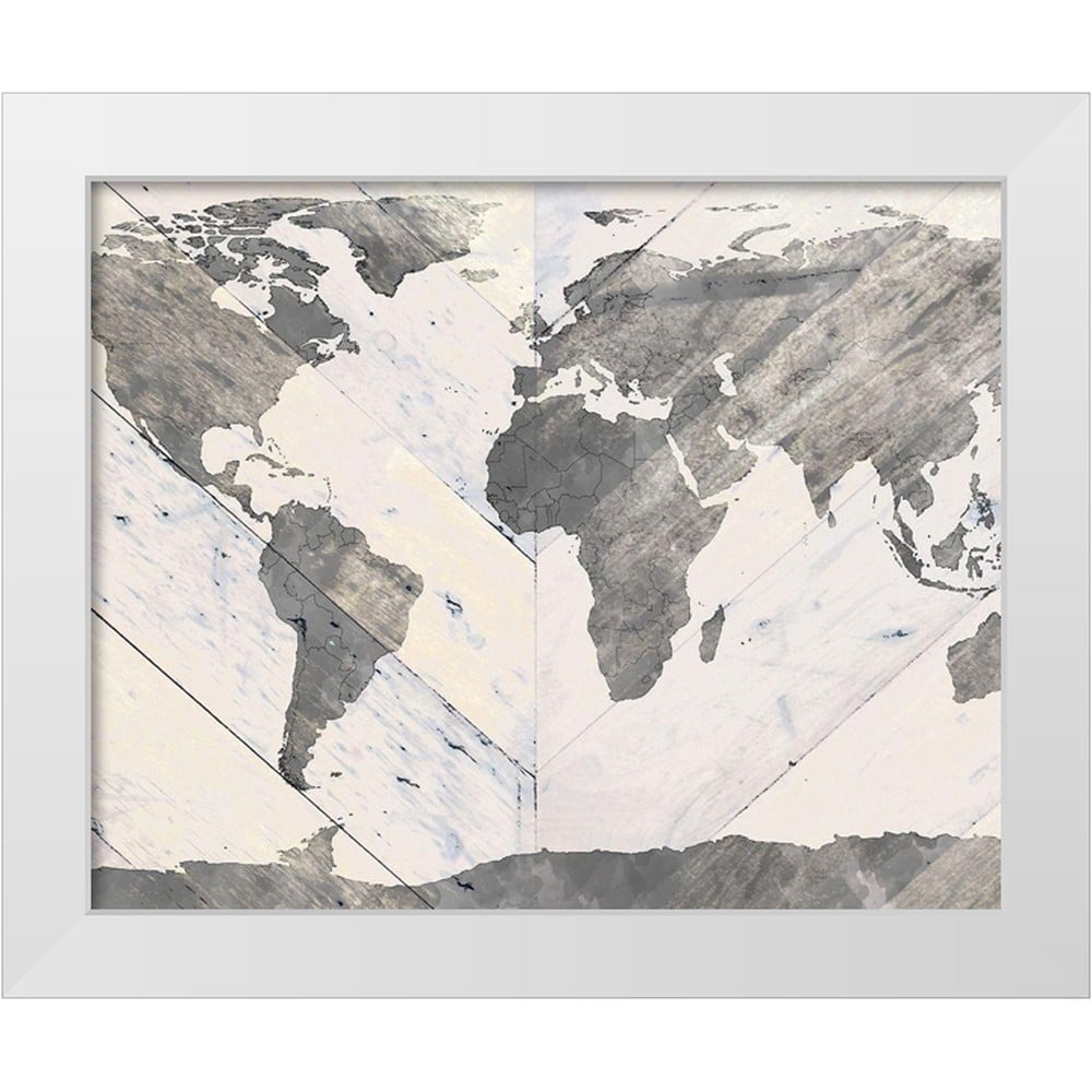 SD Graphics Studio 32x26 White Modern Wood Framed Museum Art Print ...