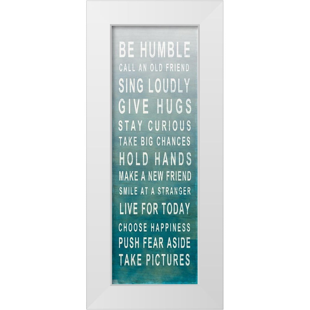 SD Graphics Studio 7x14 White Modern Wood Framed Museum Art Print ...