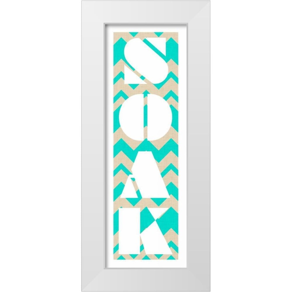 SD Graphics Studio 7x14 White Modern Wood Framed Museum Art Print ...