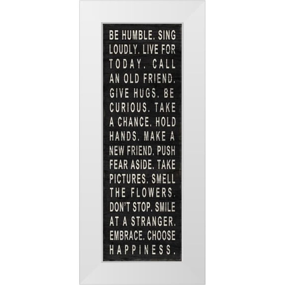 SD Graphics Studio 9x18 White Modern Wood Framed Museum Art Print ...