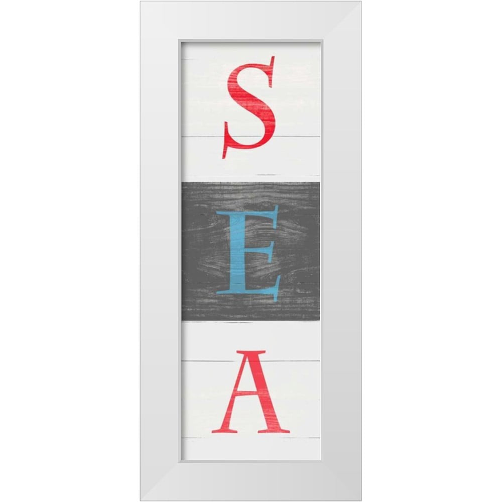 SD Graphics Studio 9x18 White Modern Wood Framed Museum Art Print ...