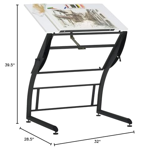SD STUDIO DESIGNS Triflex Drawing Table, Sit to Stand Up Adjustable ...