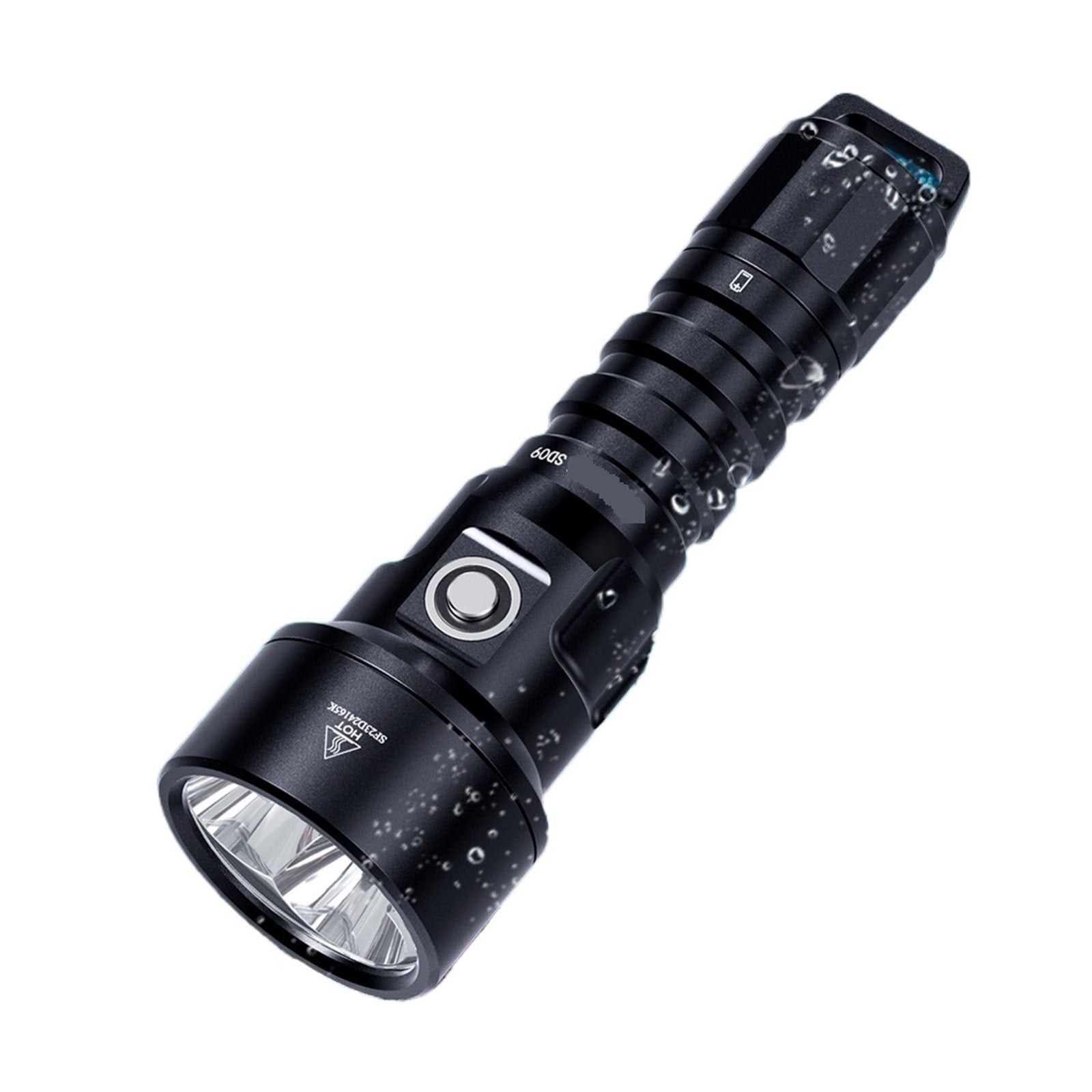 SD09 Diving Flashlight 3400lm Powerful 21700 Rechargeable Underwater Deep Torch SST40 Dive LED ...