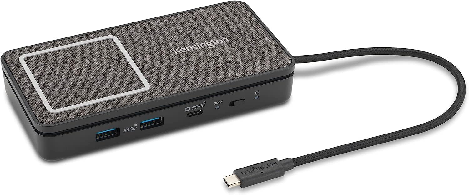 SD1700P USB-C Dual 4K Portable Mobile Dock with Qi Charging 100W Power ...