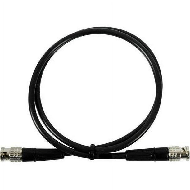 SD59-BB100 Premium Canare L-3CFW HD-Serial Digital SMPTE 292M/294M/424M BNC Cable 100 Foot Black ...