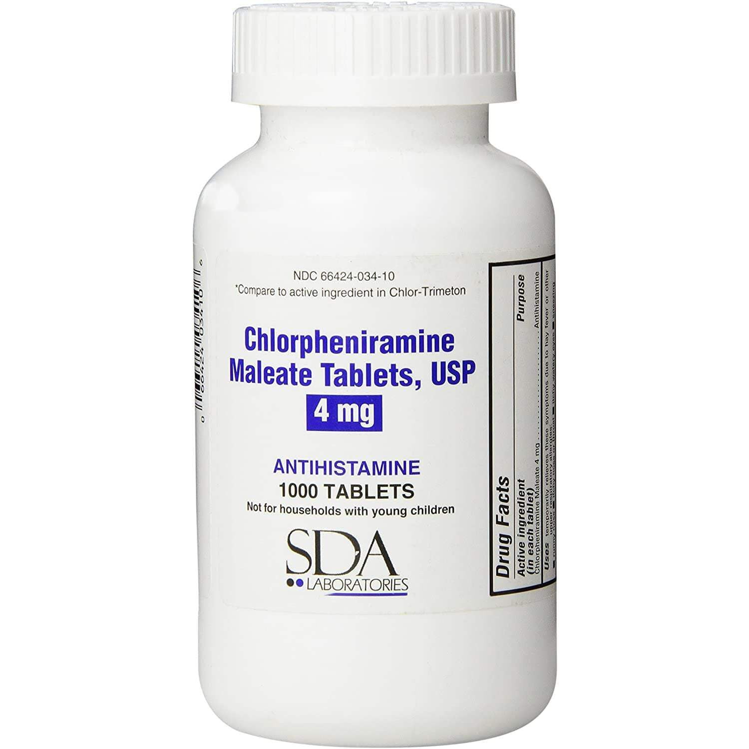 Chlorpheniramine Maleate 4mg Antihistamine Tablets - Nepal | Ubuy