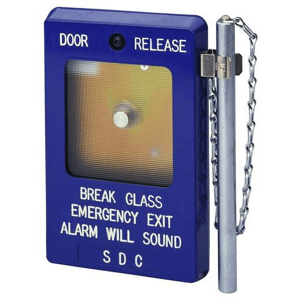 SDC 491 Emergency Door Release Blue Break Glass Station 2-SPDT 10 Amp ...