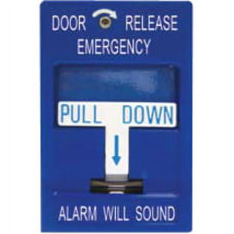SDC 492 Emergency Door Release Blue Pull Station 2-SPDT 10 Amp Contacts ...
