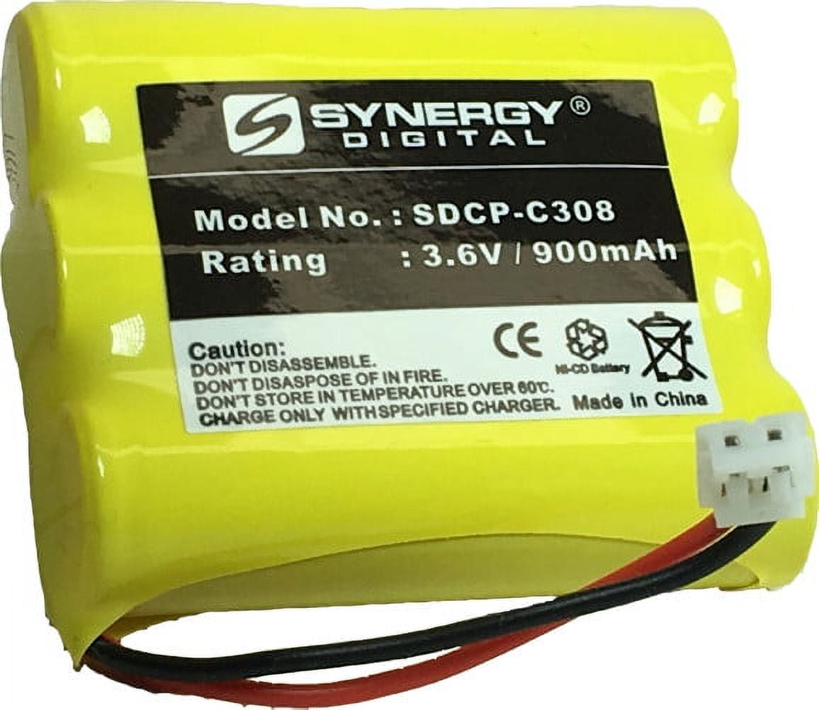 "SDCP-C308 - Ni-CD, 3.6 Volt, 900 mAh, Ultra Hi-Capacity Battery ...