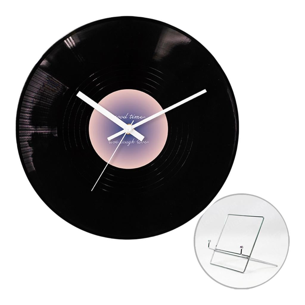 SDFGTstore 12inch Record Shape Wall Clock Nostalgic Designing With ...