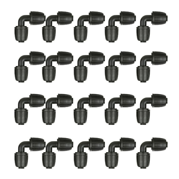 SDFGTstore 20Pcs L Shape Pipe Connectors Joint Directional Change for ...