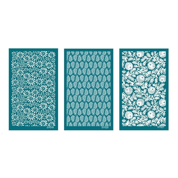 SDFGTstore 3x Snowman Silk Screen Printing Stencils Fish Silk Screen ...