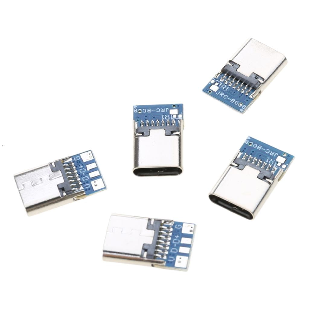 SDFGTstore 5 Pieces Type-c 14 pin Splint with Board Socket 4 Core ...